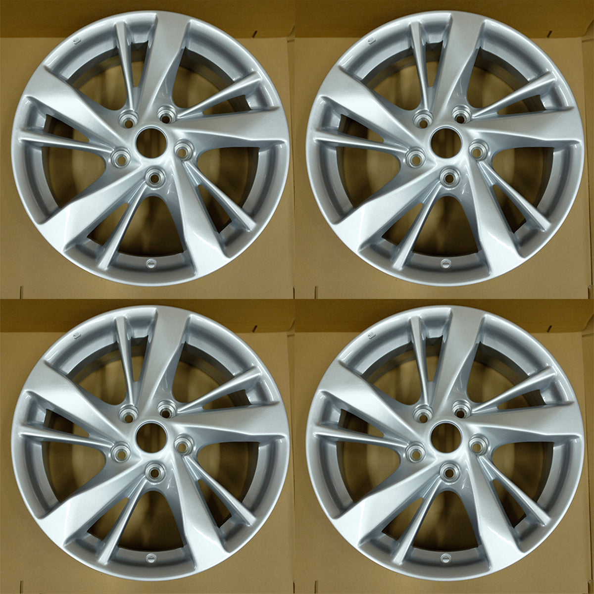 17" Set of 4 17X7.5 Silver Alloy Wheels For Nissan Altima 2013-2016 OE ...