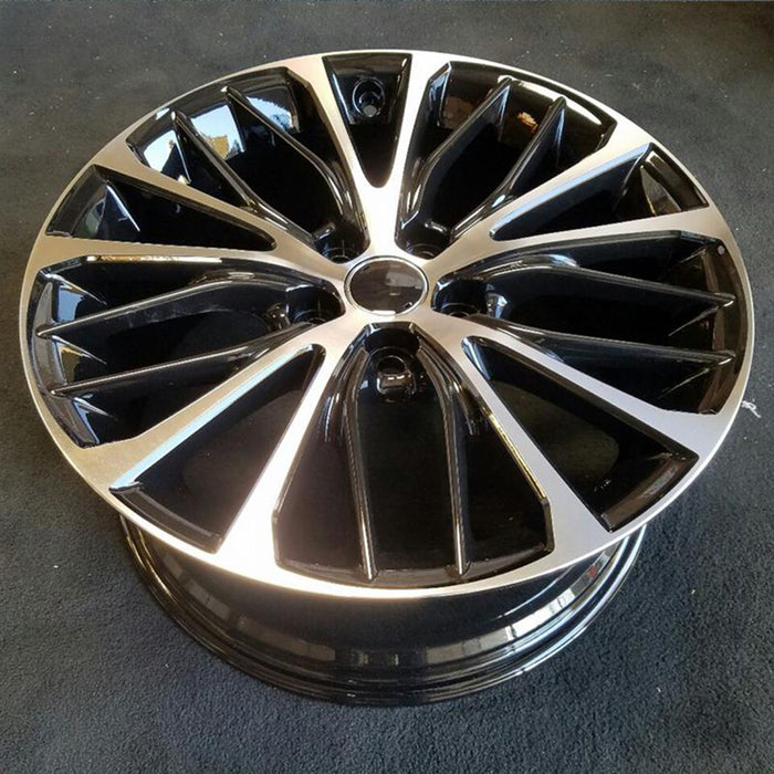 18" 18x8 Set of 4 New Machined Black Alloy Wheels For 2018-2022 Toyota ...