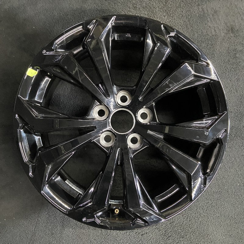 18" RAV4 22 18x7 alloy 5 spoke split spoke black Original OEM Wheel Ri ...