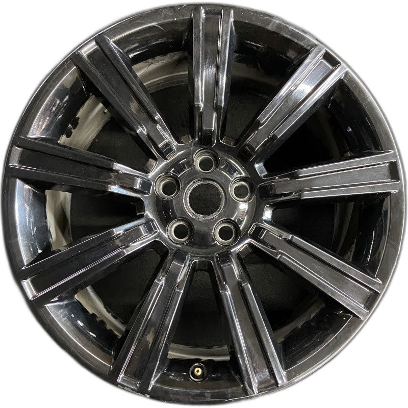 21" RANGE ROVER 17 alloy 21x9.5 9 spoke gloss black Original OEM Wheel ...