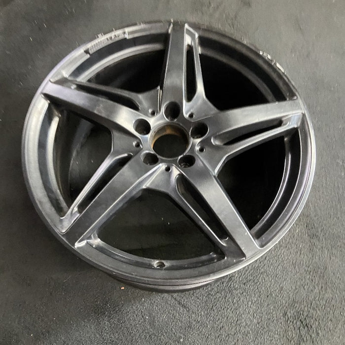 19" MERCEDES GT 16 190 Type; 19x9 5 split spokes black Original OEM Wh ...