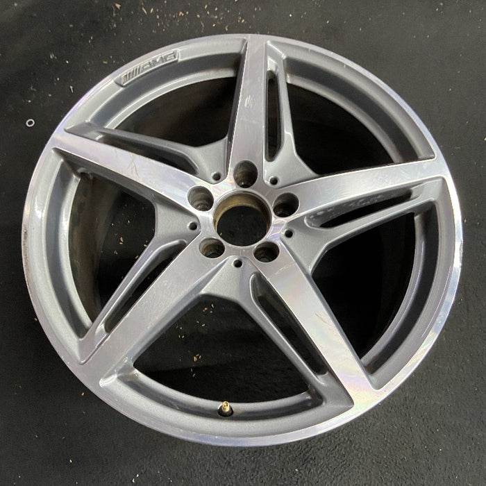 19" MERCEDES GT 16 190 Type; 19x9 5 split spokes gray Original OEM Whe ...