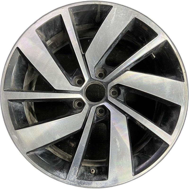 18" JETTA GLI 19-21 18x7.5 alloy 5 double spoke machined face with poc ...