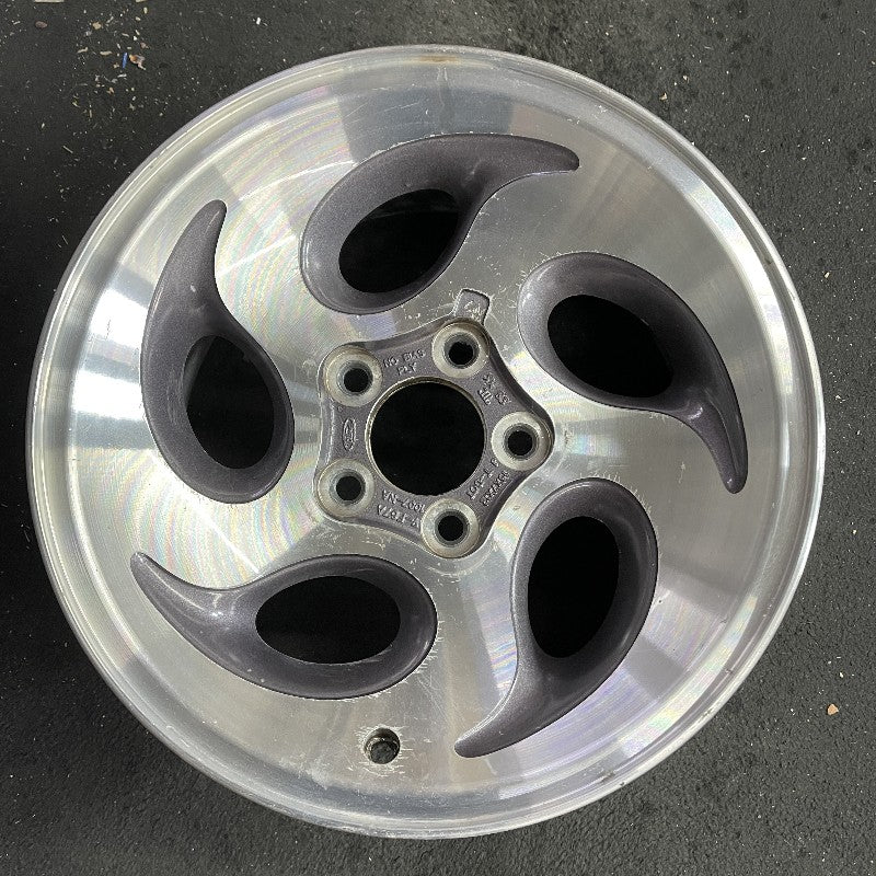 15" MOUNTAINEER 97 15x7 aluminum 5 ovals charcoal Original OEM Wheel R ...