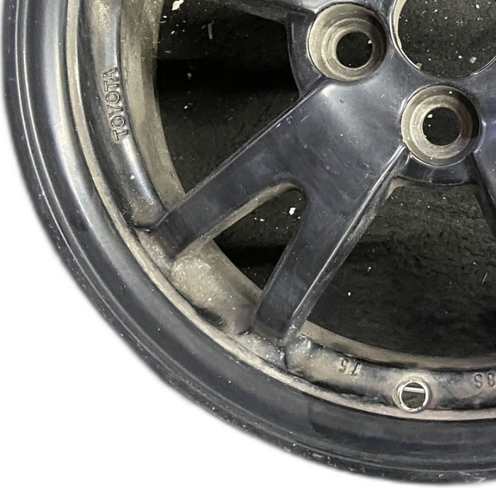 15" PRIUS 10-11 15x6 alloy 5 split spoke black Original OEM Wheel Rim ...