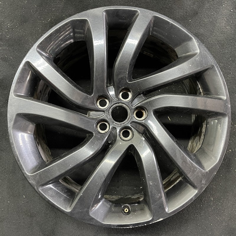 22" DISCOVERY 17-20 22x9-1/2 alloy 5 spoke slanted V black Original OE ...
