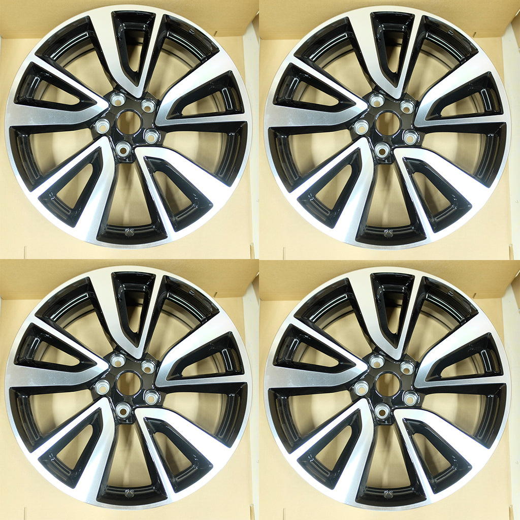19" Set of 4 19x7 Machined Black Alloy Wheels For Nissan Rogue 2017-20 ...